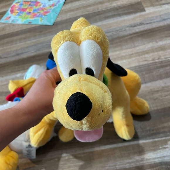 Disney | Toys | Large Pluto And Donald Duck Stuffed Animals From Disneyland | Poshmark
